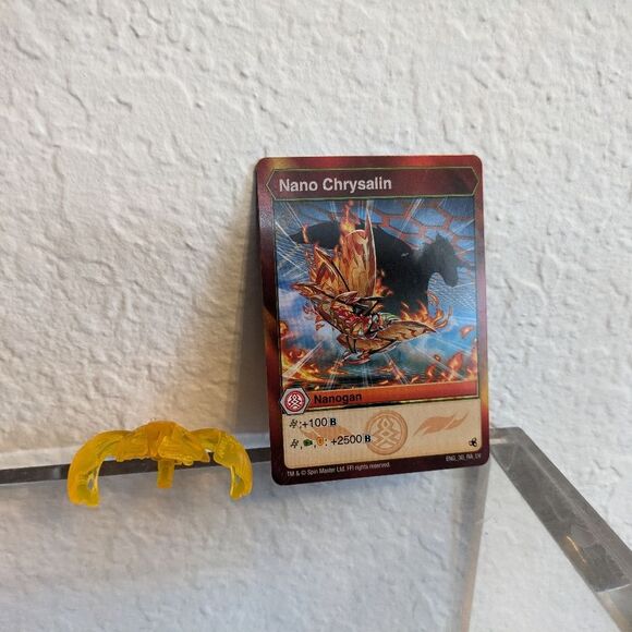 Toys | Bakugan Evolutions Nanogan Pyrus Chrysalin With Card | Poshmark